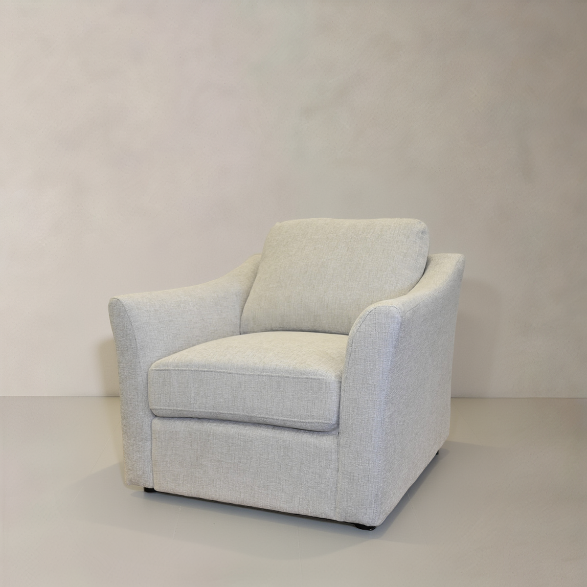Theo Fabric Lounge Chair, Beige, 37" FINAL SALE – Zoya Home